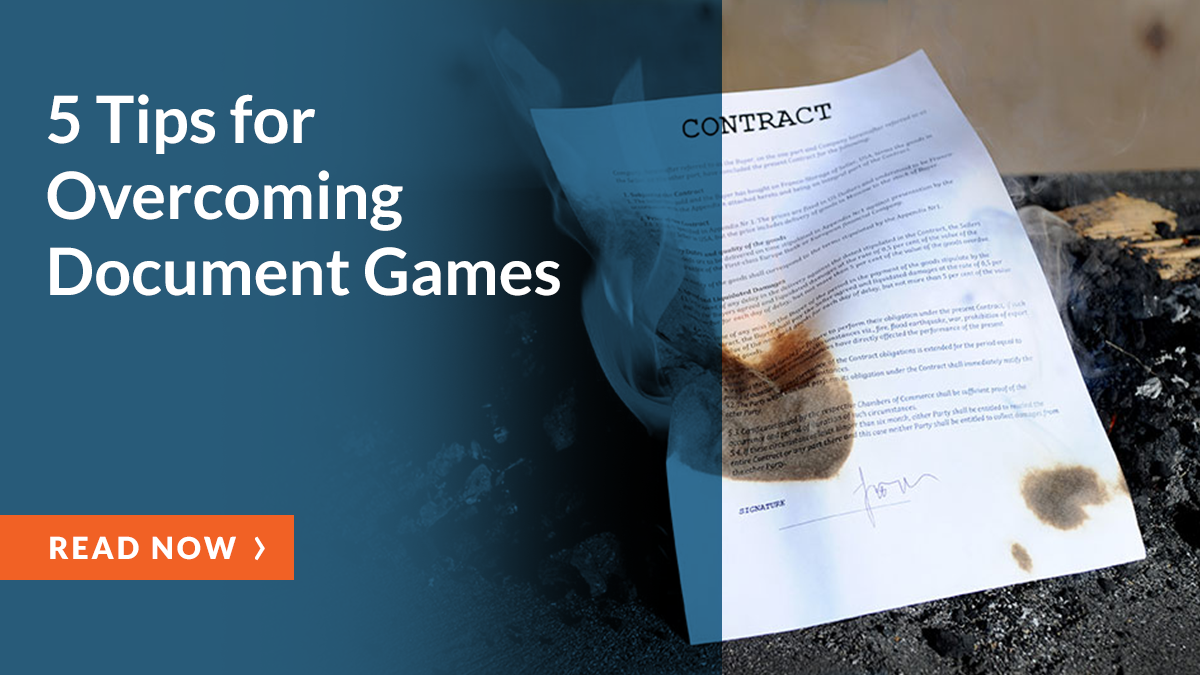 5 Tips for Overcoming Document Games